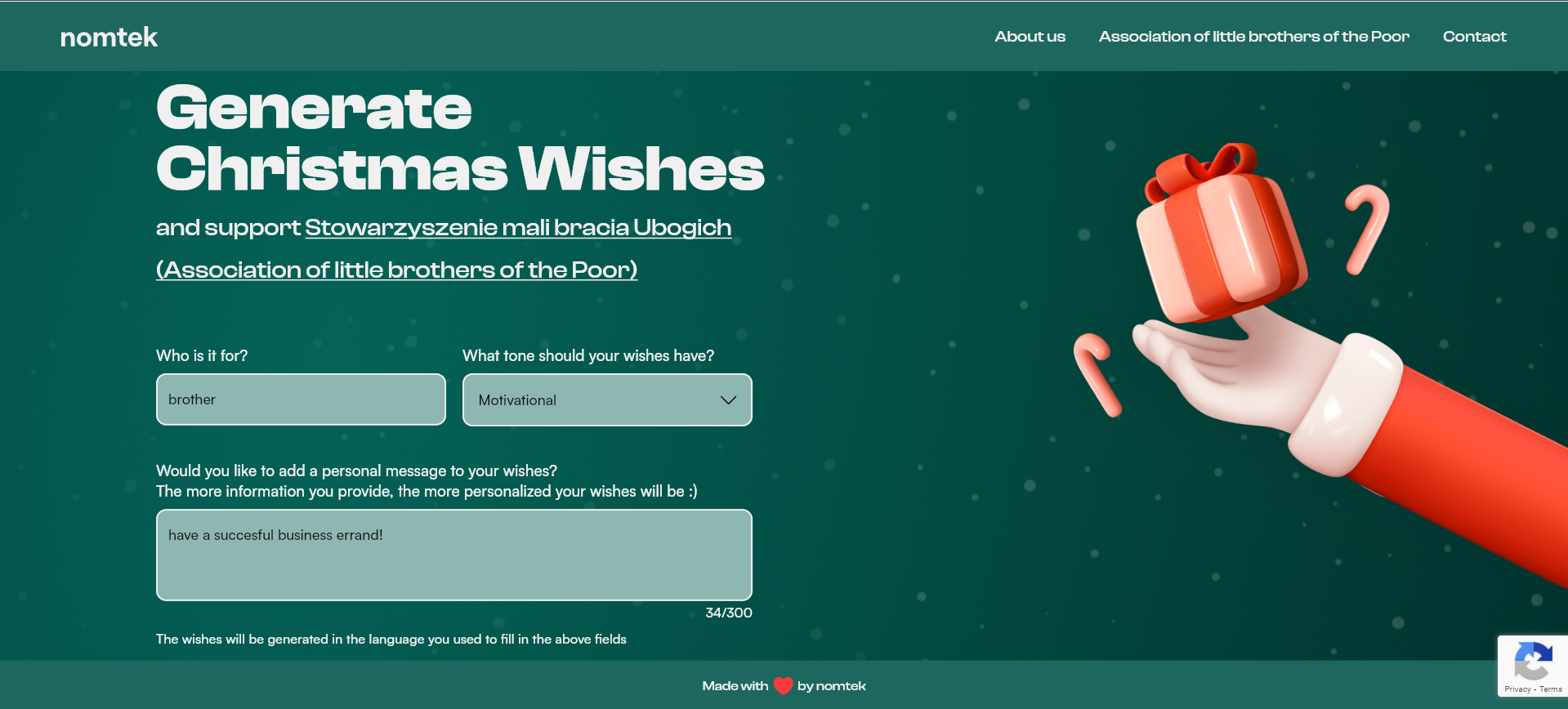 AI Greetings : A Blend of Technology and Charity